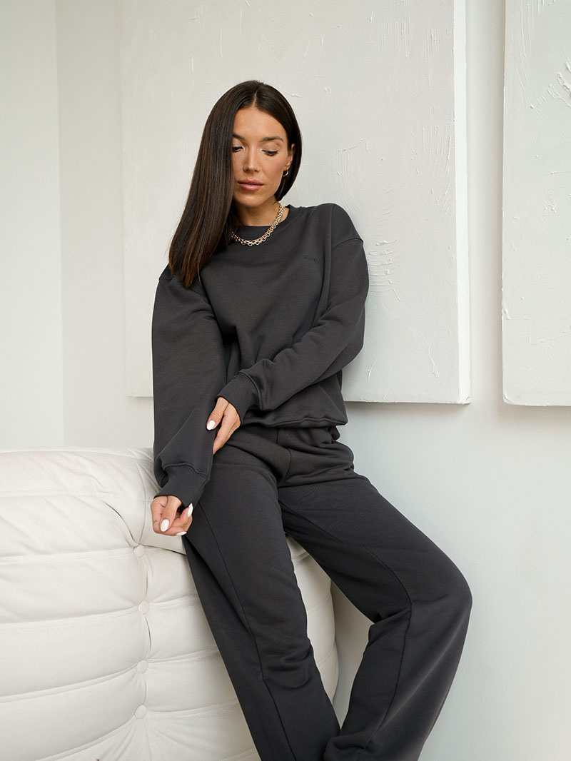 Bluza Everyday - Antracyt Antracyt | SKLEP \ BLUZY KOLEKCJE \ BASIC KOLEKCJE \ FW24/25 | moodee ...